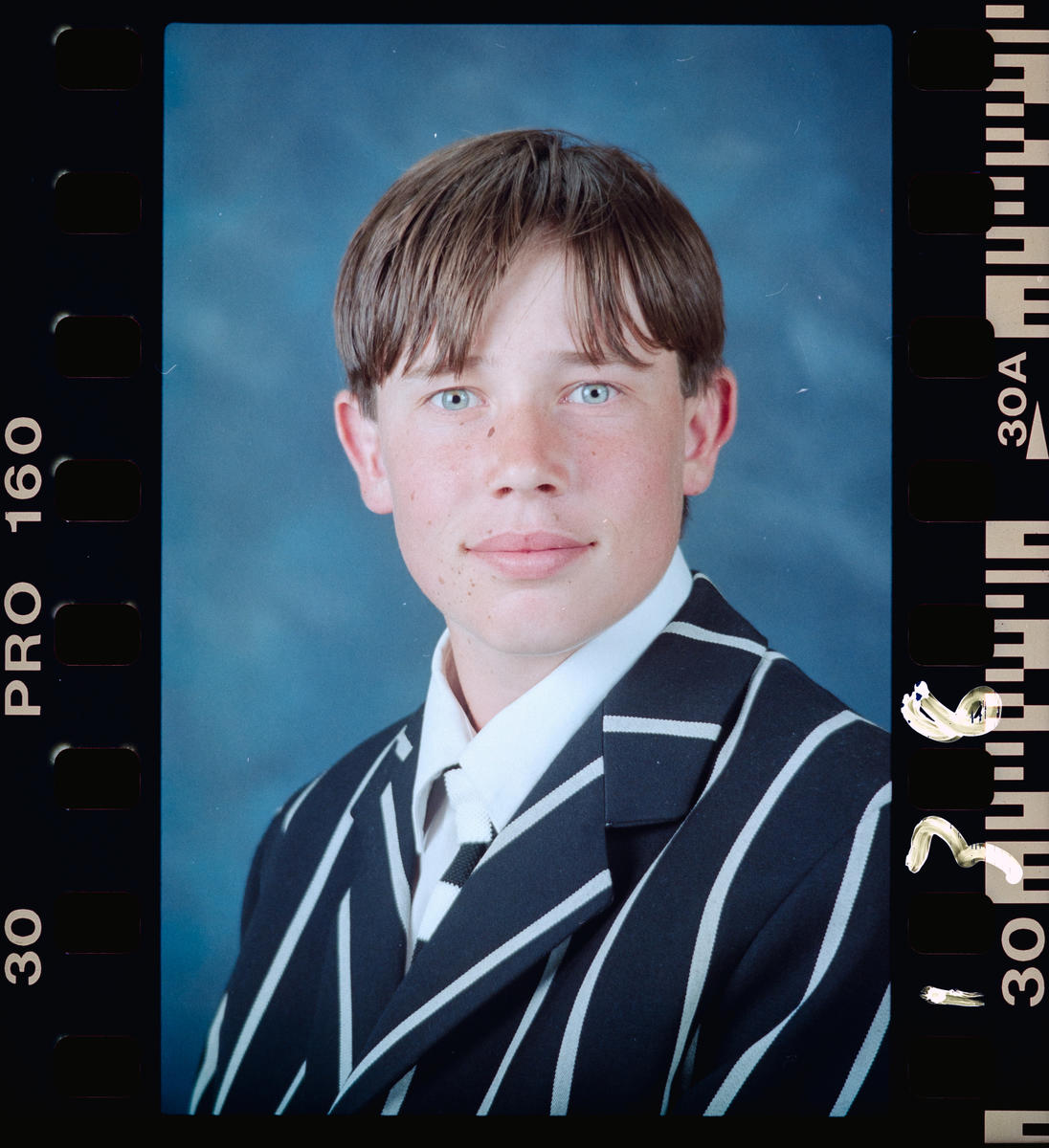 Negative: Christ's College 1st Year Student 1997 - Canterbury Museum