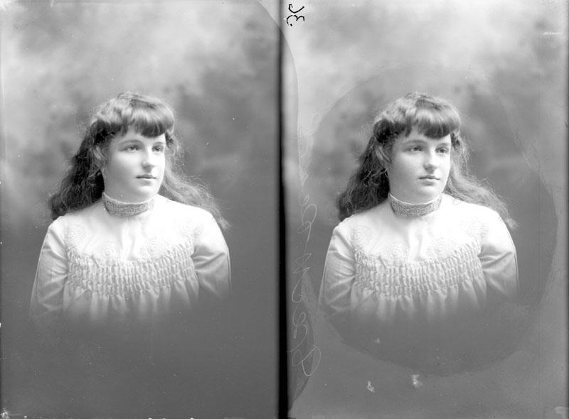 Glass Plate Negative: Miss G Plummer - Canterbury Museum
