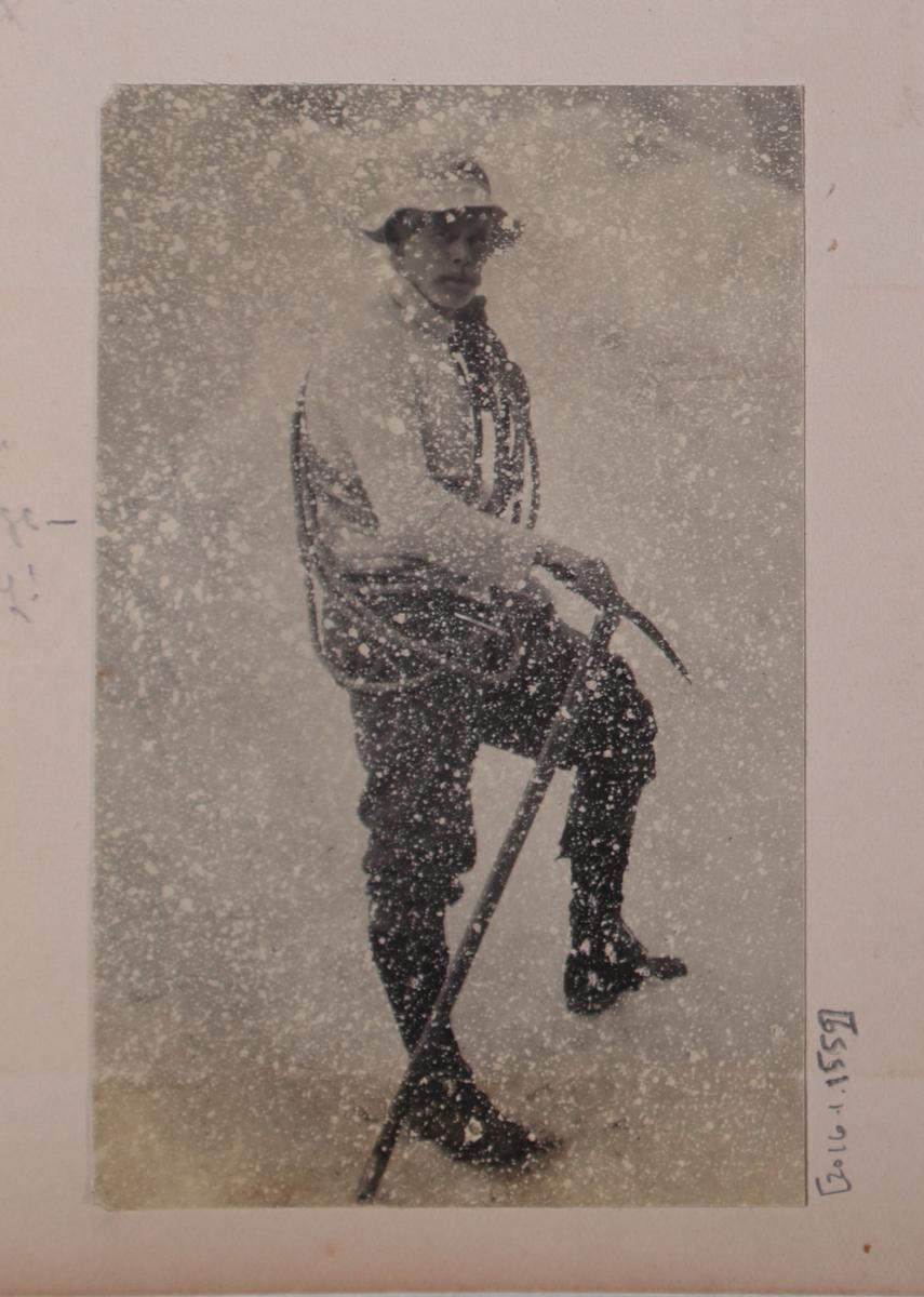 Photograph: Mr Baston, Waiho Gorge - Canterbury Museum