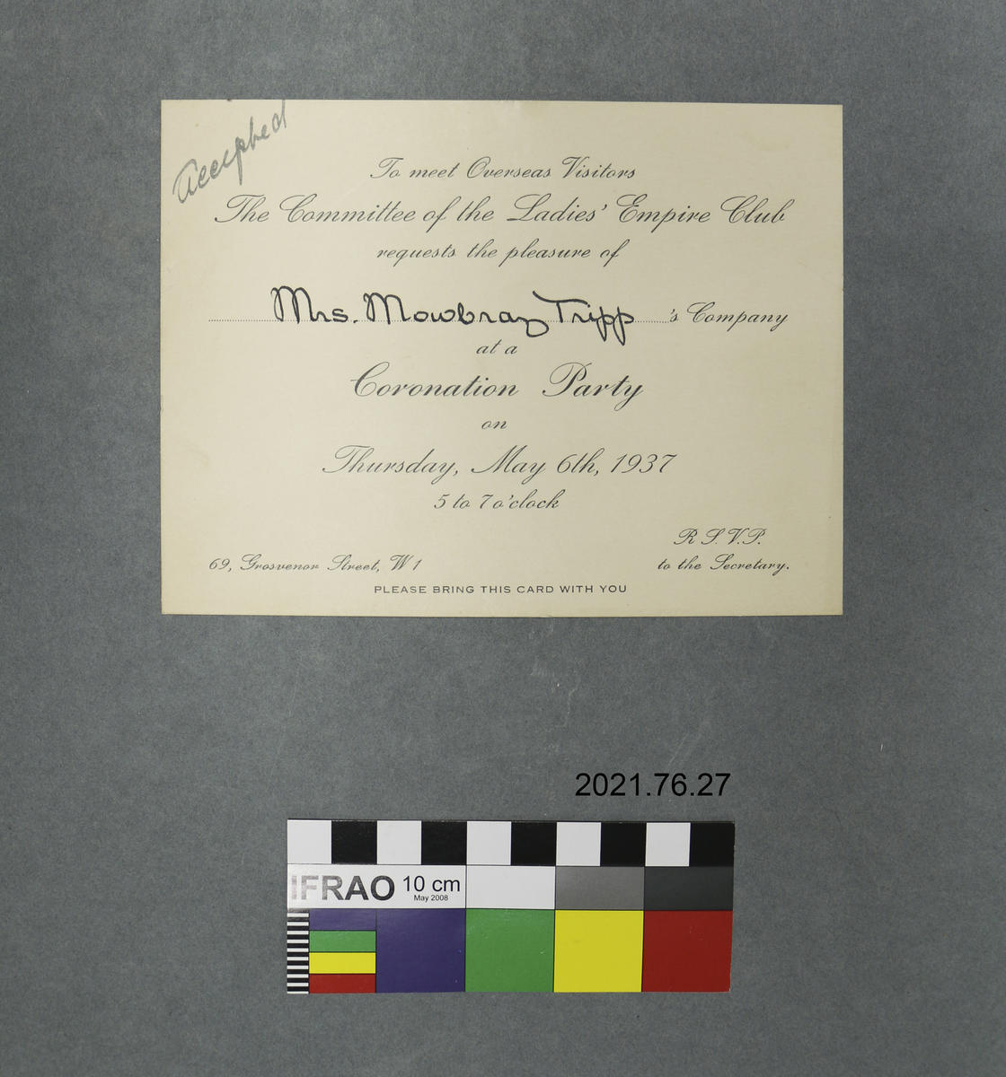 Invitation: Coronation Party - Canterbury Museum