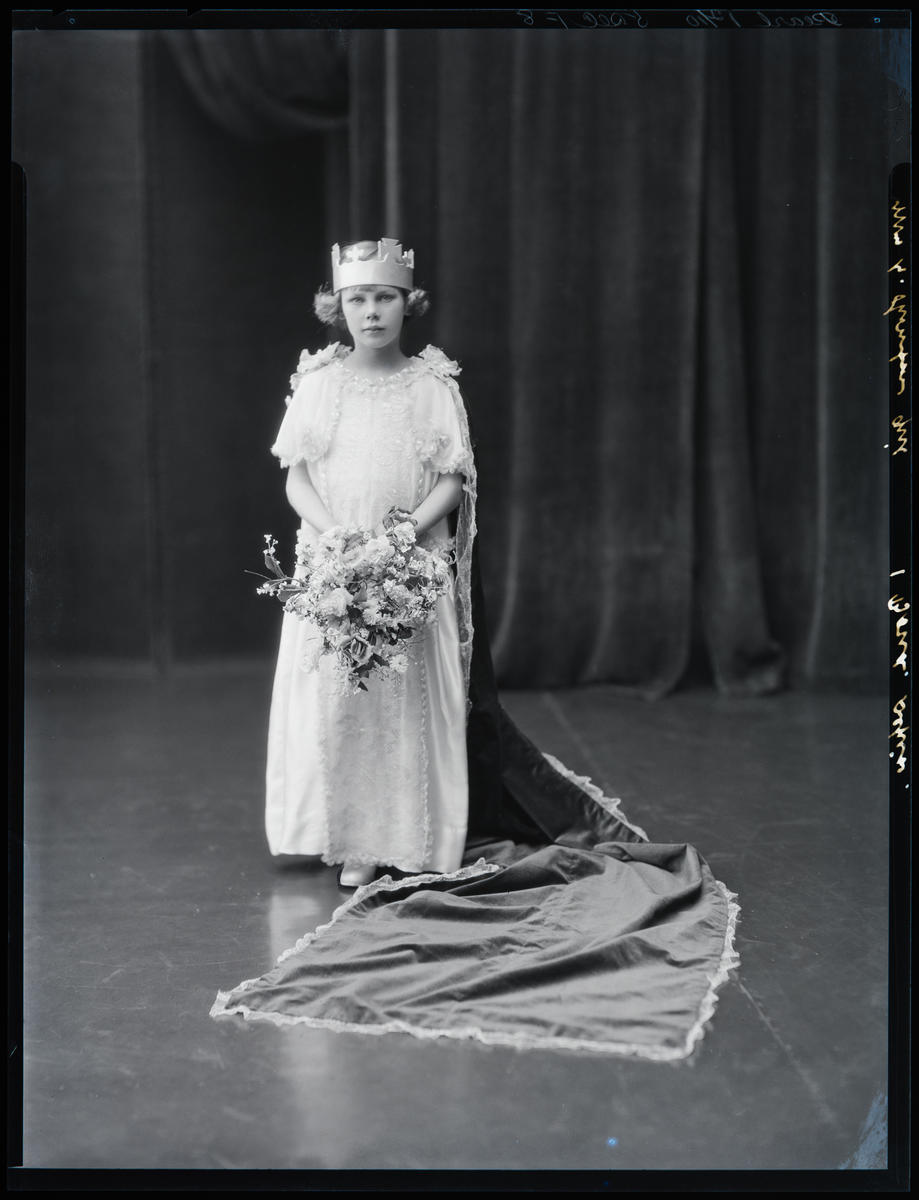 Film Negative: Girl in costume - Canterbury Museum