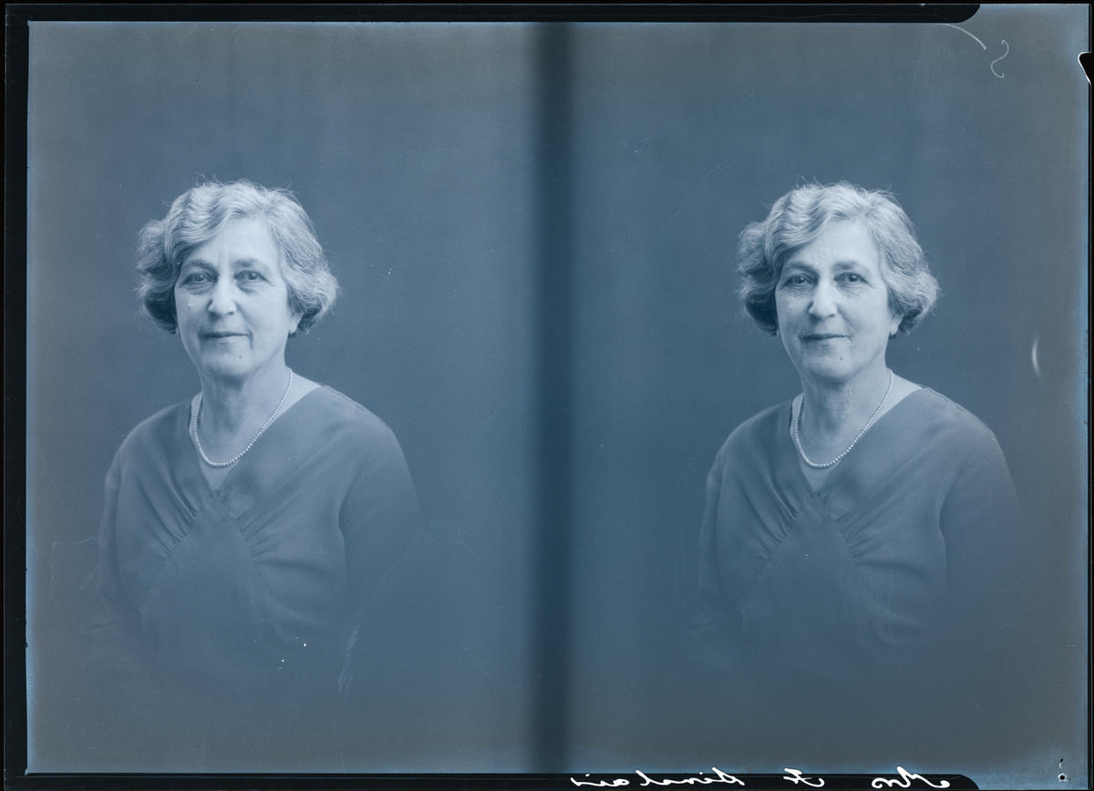 Film Negative: Mrs F Sinclair (twin negative) - Canterbury Museum