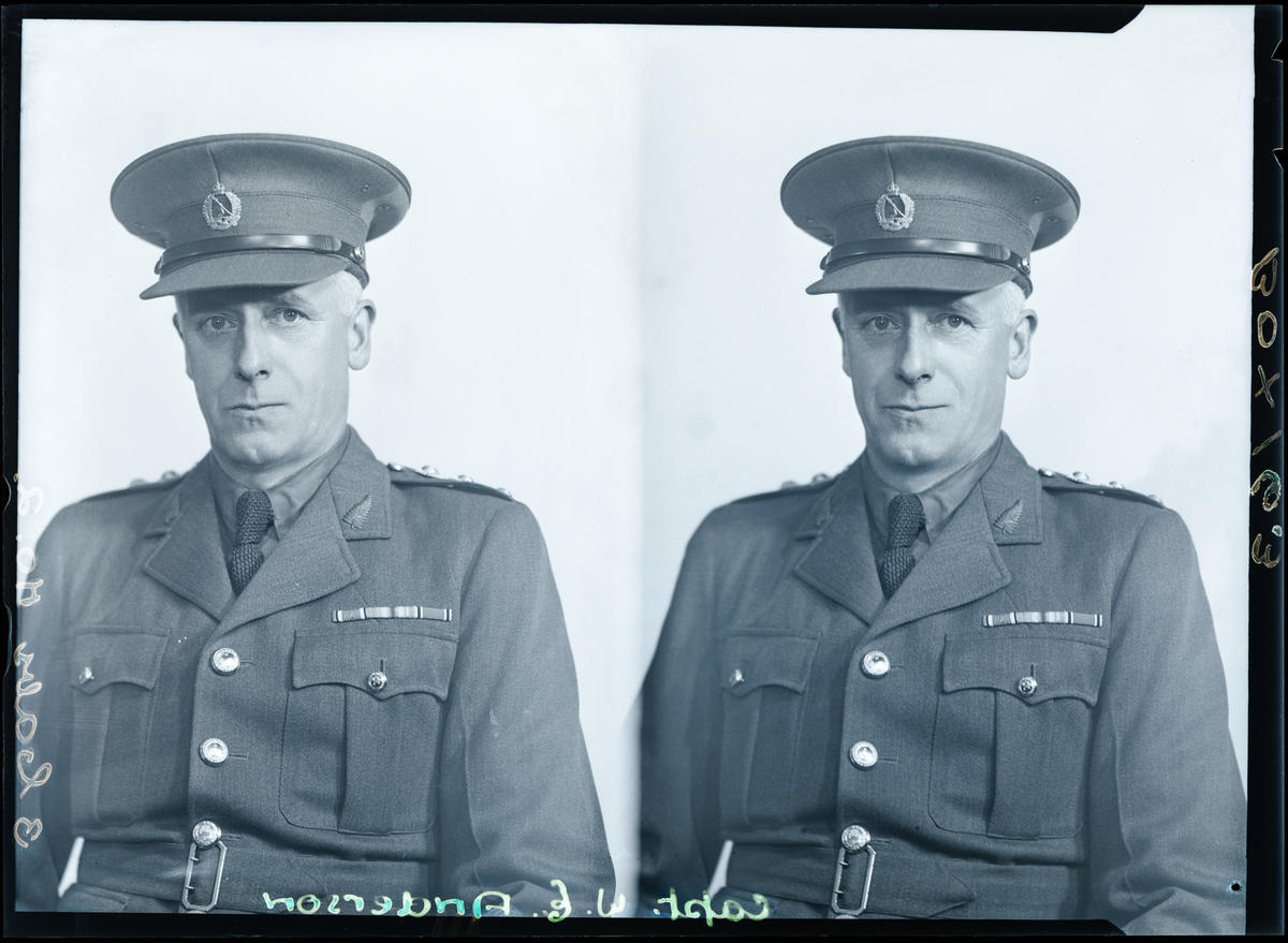 Film Negative: Captain W E Anderson (twin negative) - Canterbury Museum