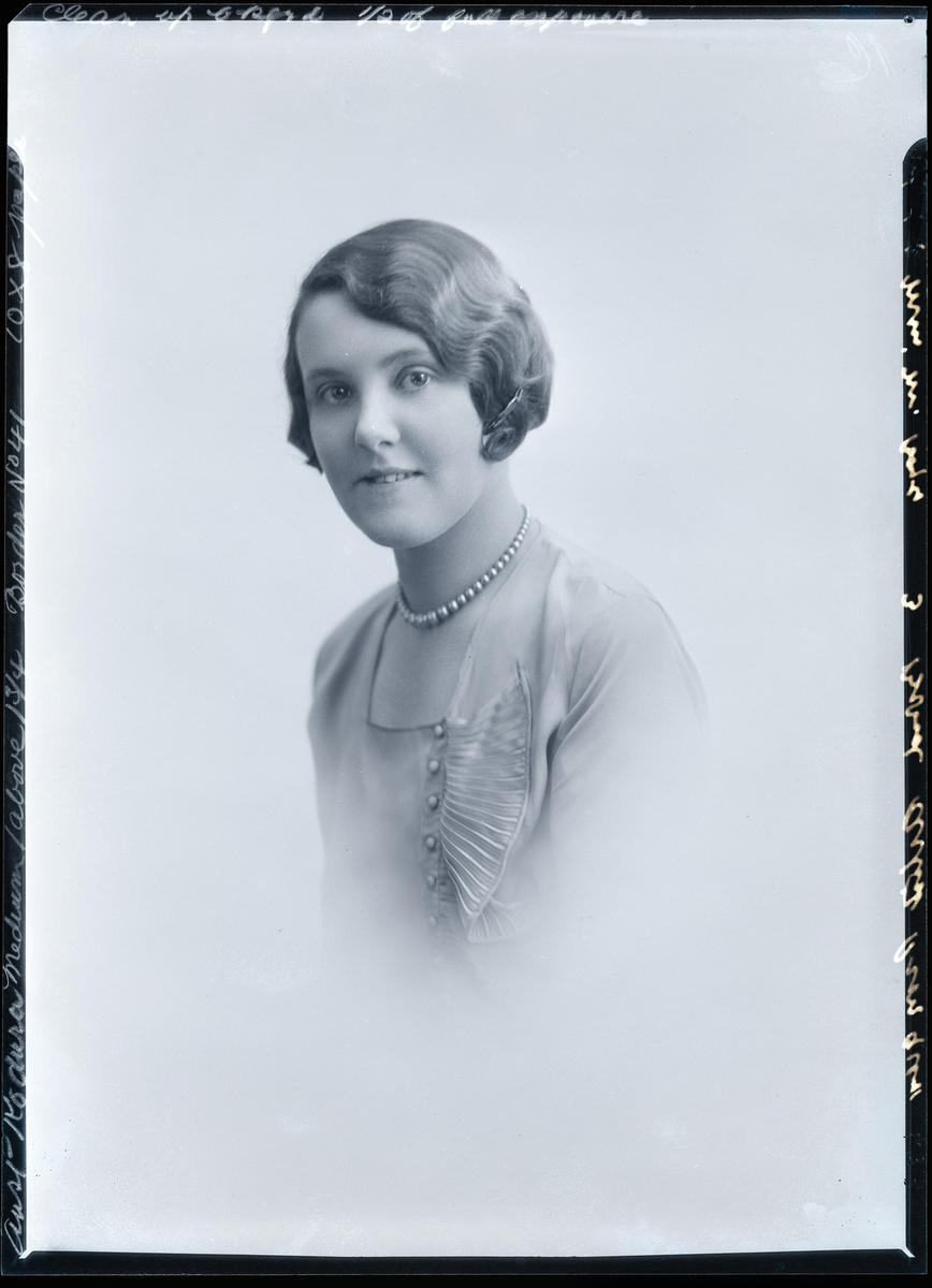 Film Negative: Miss M Boyes - Canterbury Museum