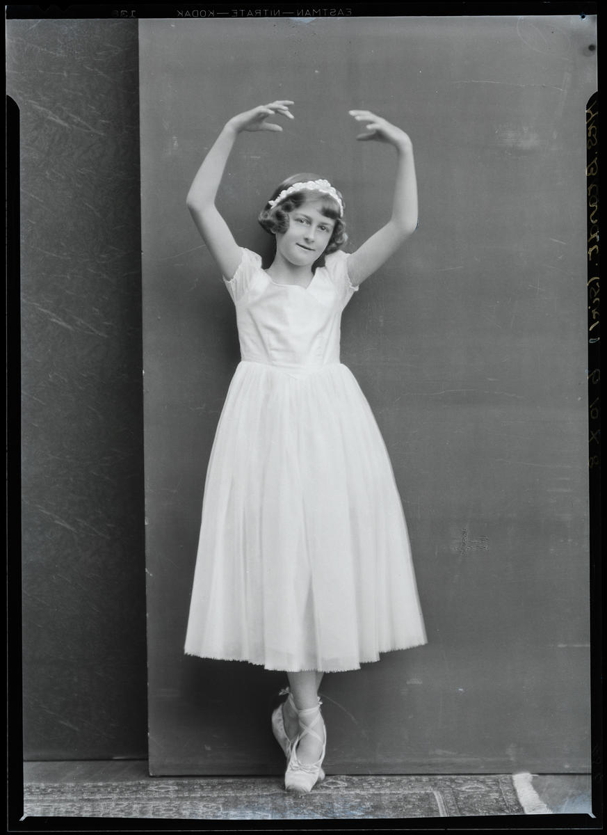 Film Negative: Girl in dancing costume - Canterbury Museum