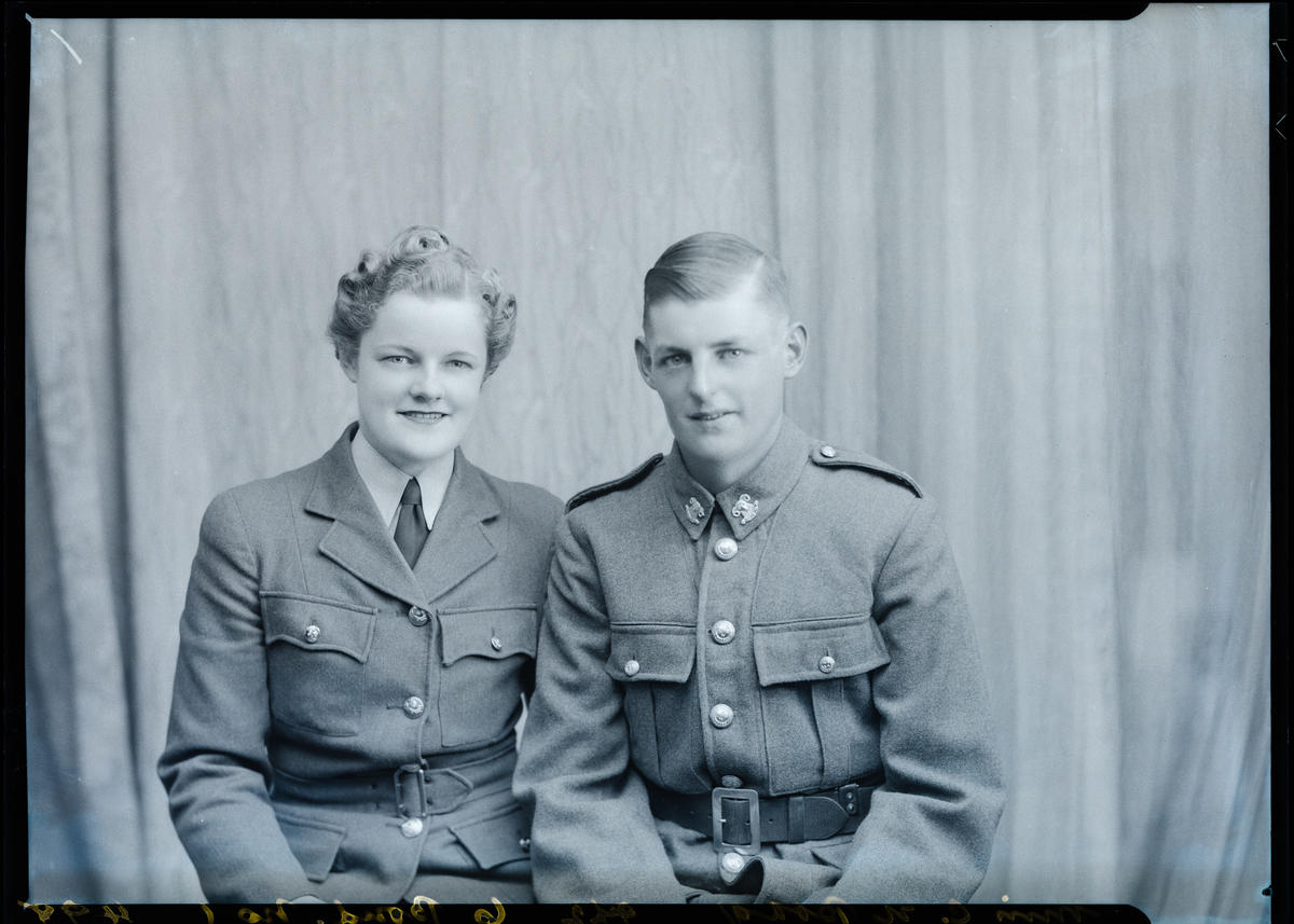 Film Negative: Mr J N and Miss C N Boag - Canterbury Museum