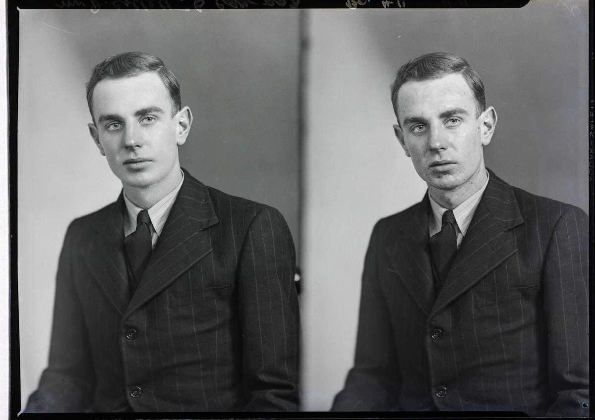 Film Negative: Mr D Collett (twin negative) - Canterbury Museum