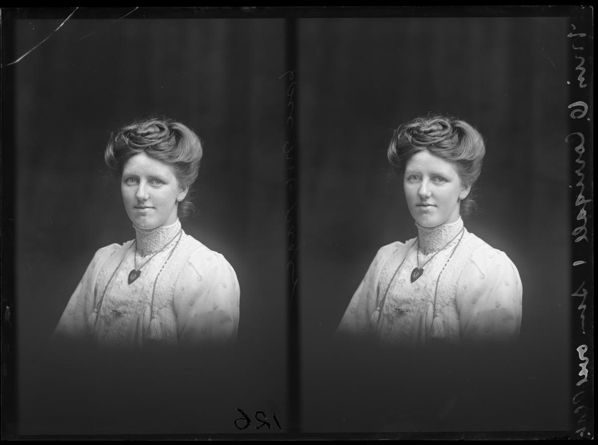 Glass Plate Negative: Miss O Corrigall - Lady (twin negative ...