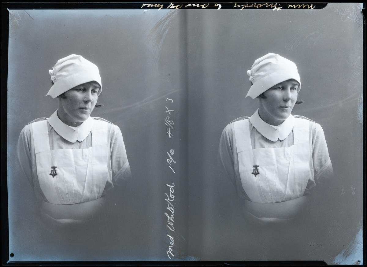 Film Negative: Nurse Moody (twin negative) - Canterbury Museum