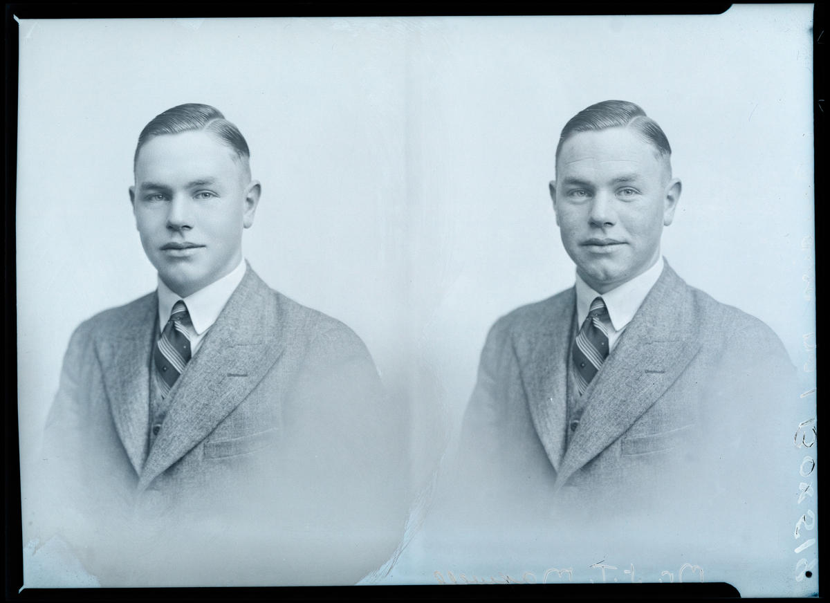 Film Negative: Mr J T Maxwell (twin negative) - Canterbury Museum