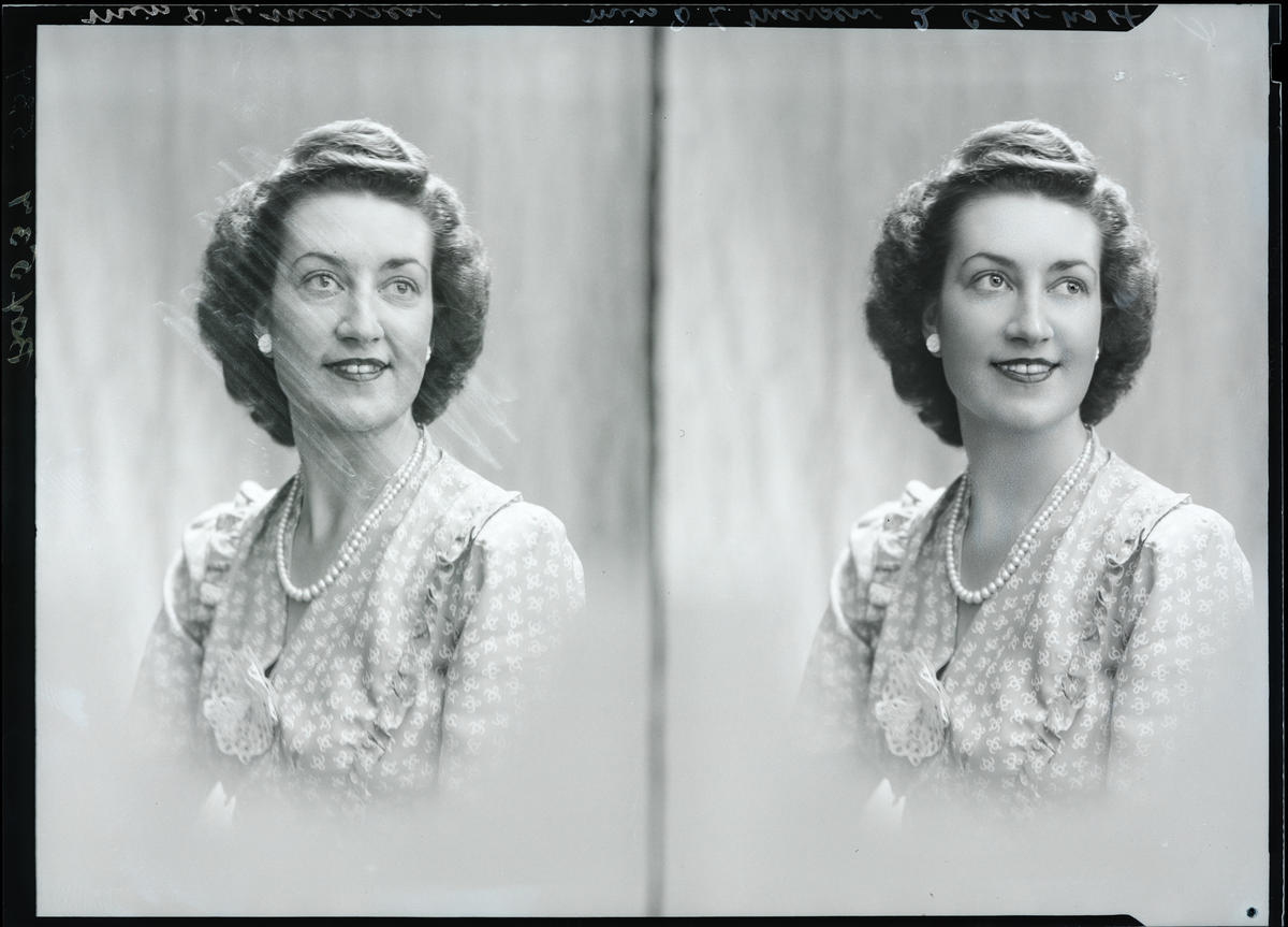 Film Negative: Miss D L Marsen (twin negative) - Canterbury Museum