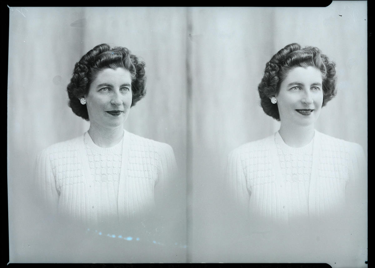 Film Negative: Miss D P McCall (twin negative) - Canterbury Museum