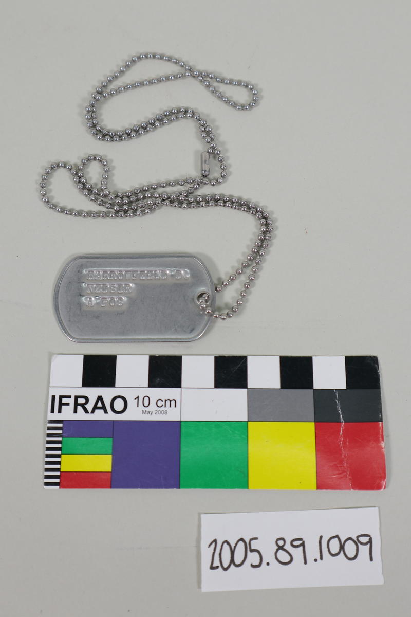 Identification tag - Canterbury Museum