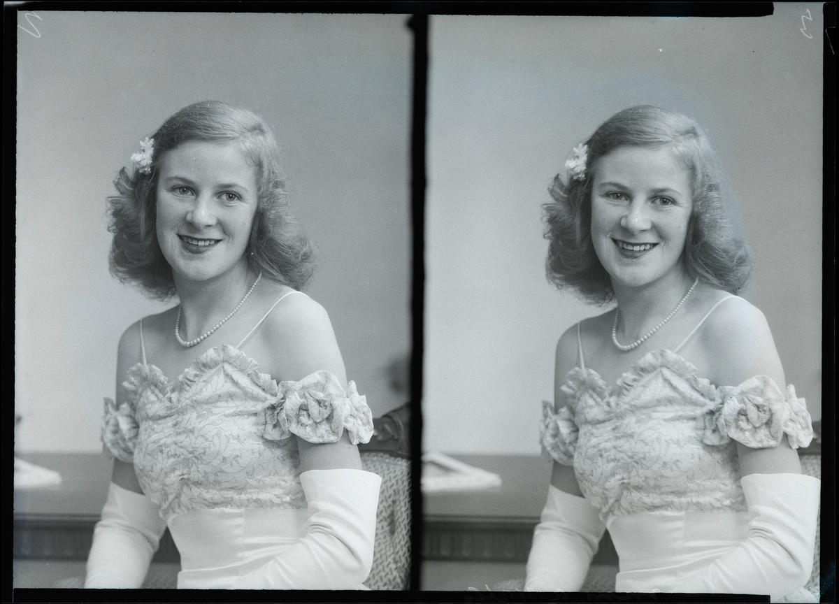 Film Negative: Miss A Yates (twin negative) - Canterbury Museum