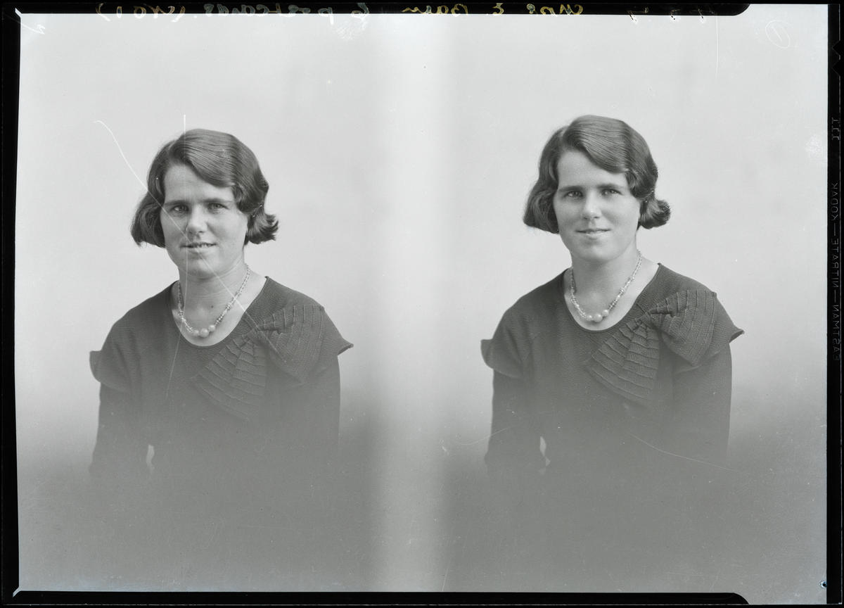 Film Negative: Miss E Barn (twin negative) - Canterbury Museum