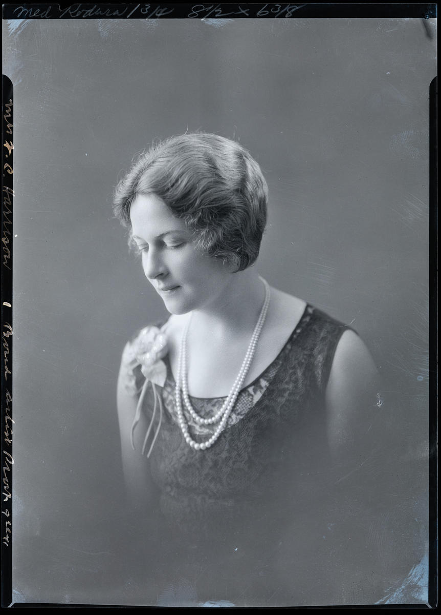 Film Negative: Mrs F C Harrison - Canterbury Museum