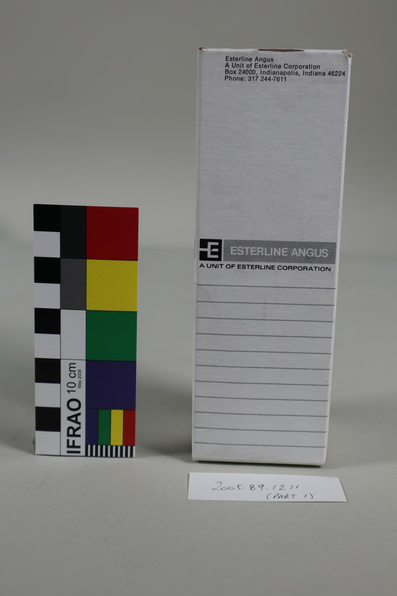 Box containing paper roll for use with Esterline Angus Graphic Ammeter ...