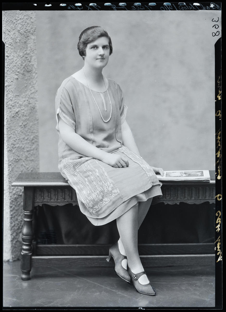 Film Negative: Miss A Suckling - Canterbury Museum