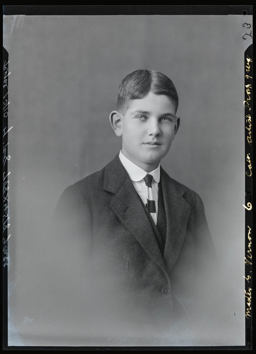 Film Negative: Master G Vernon - Canterbury Museum