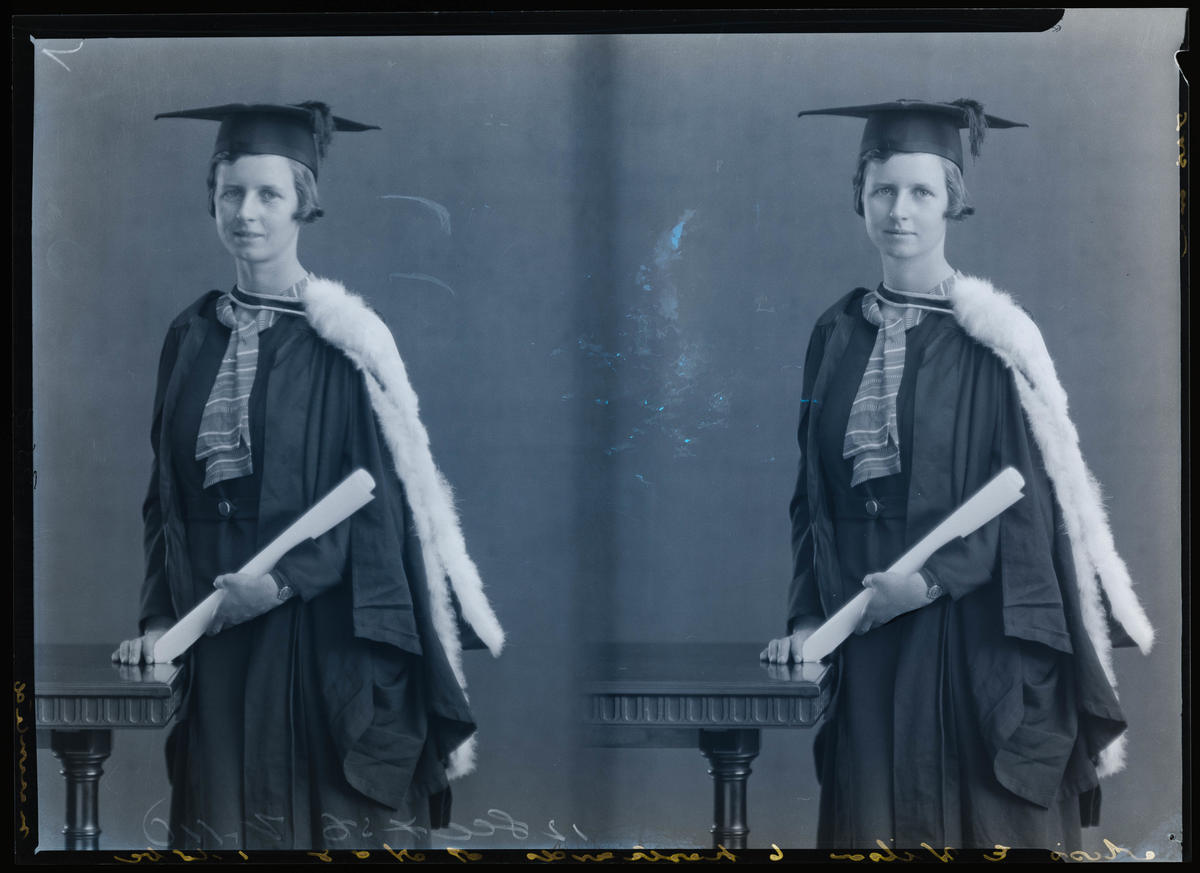 Film Negative: Miss E Wilson (twin negative) - Canterbury Museum