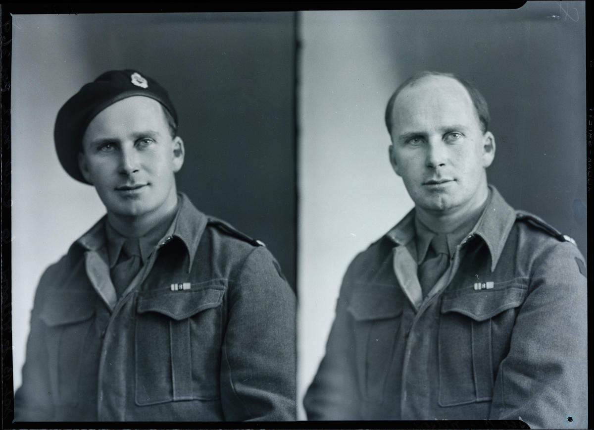 Film Negative: Sergeant B J Wilson (twin negative) - Canterbury Museum