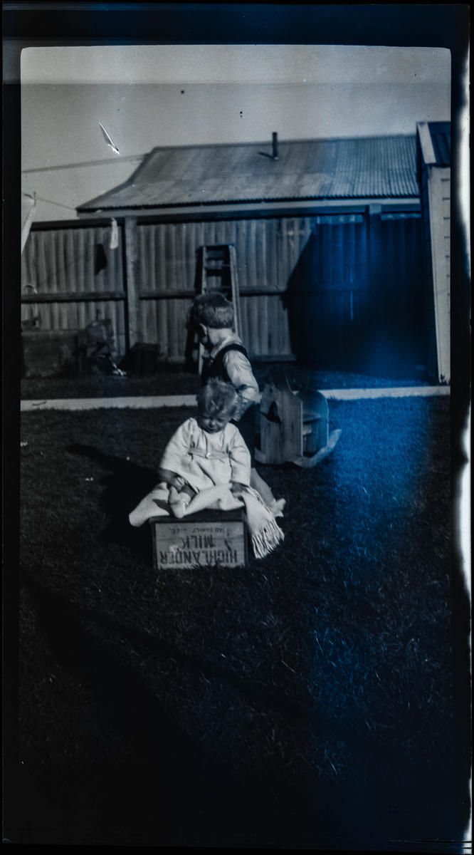 Film Negative: children playing - Canterbury Museum