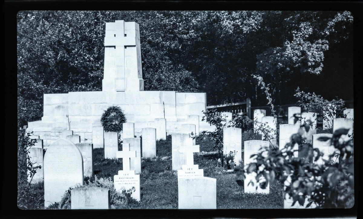 Film Negative: Commonwealth War Graves cemetery - Canterbury Museum