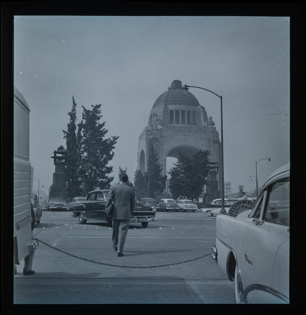 Negative: Domed monument - Canterbury Museum