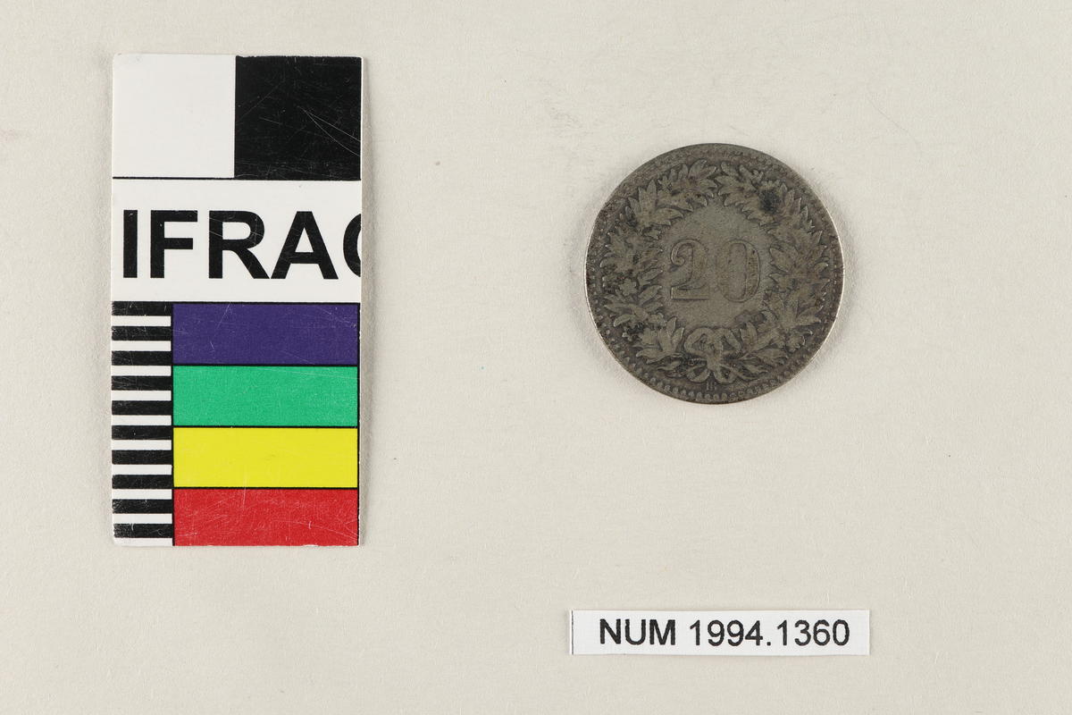 Coin: 20 Rappen - Canterbury Museum