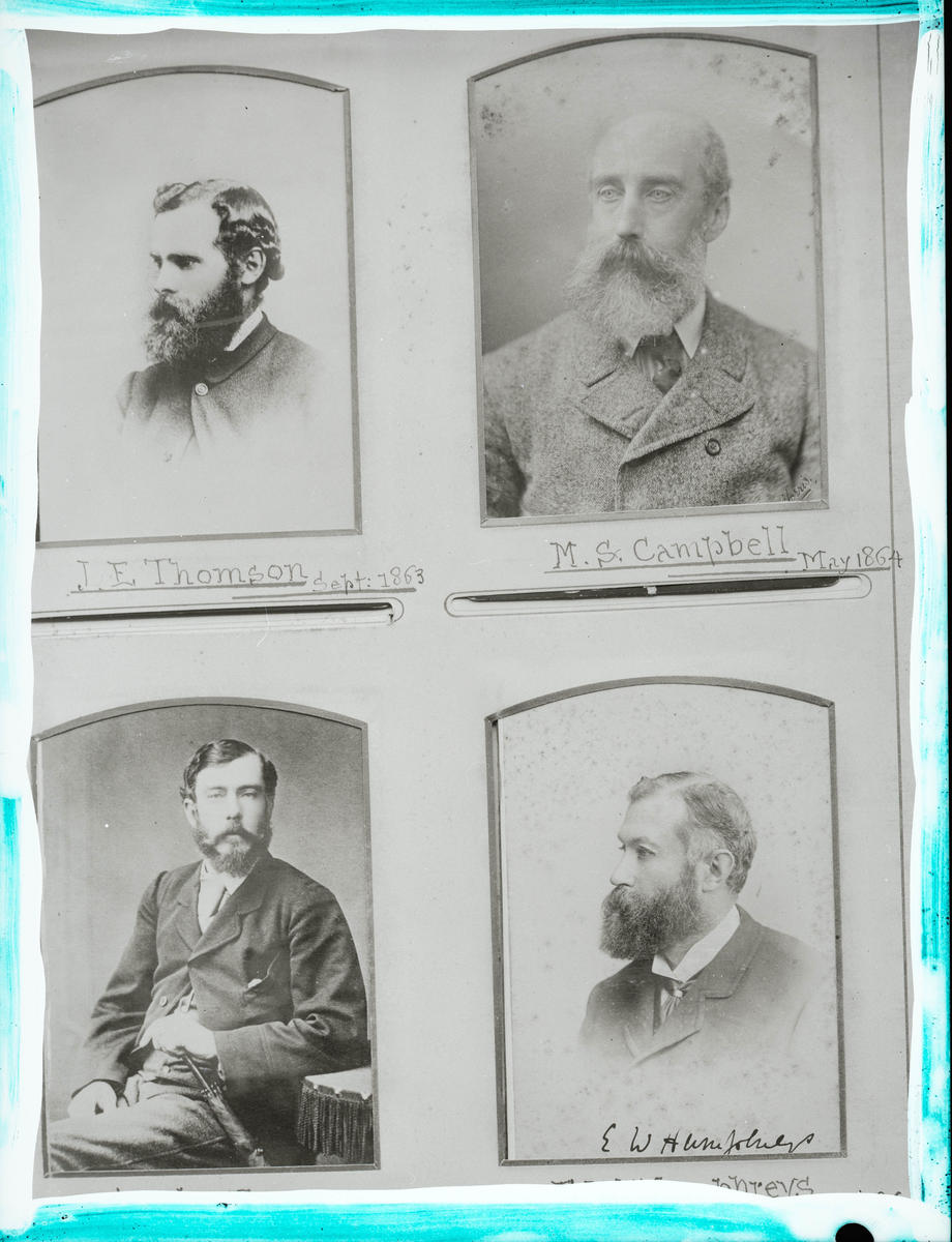Negative: Four portraits (copy) - Canterbury Museum