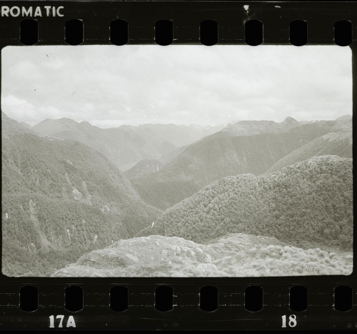 Negative: Mountain Range - Canterbury Museum
