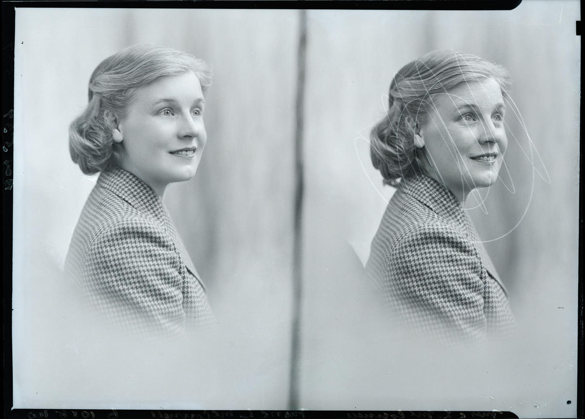 Film Negative: Mrs C L McConnell (twin negative) - Canterbury Museum