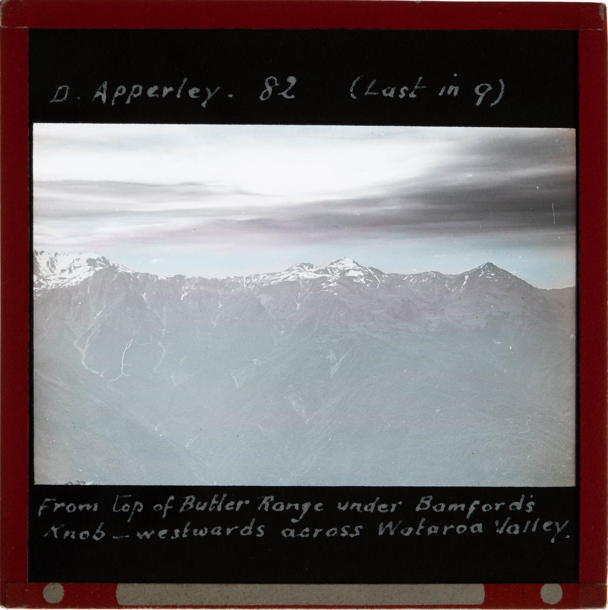 Lantern Slide: Whataroa Valley - Canterbury Museum