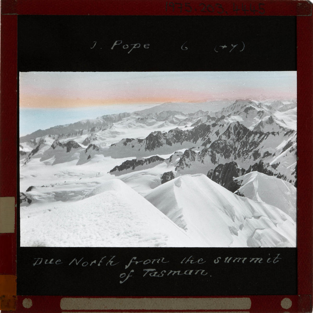 Lantern Slide: Mountain scene - Canterbury Museum