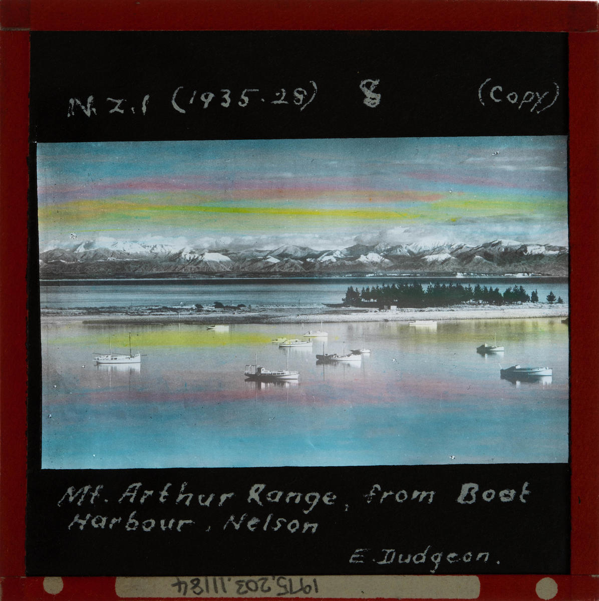 Lantern Slide: Mount Arthur Range - Canterbury Museum
