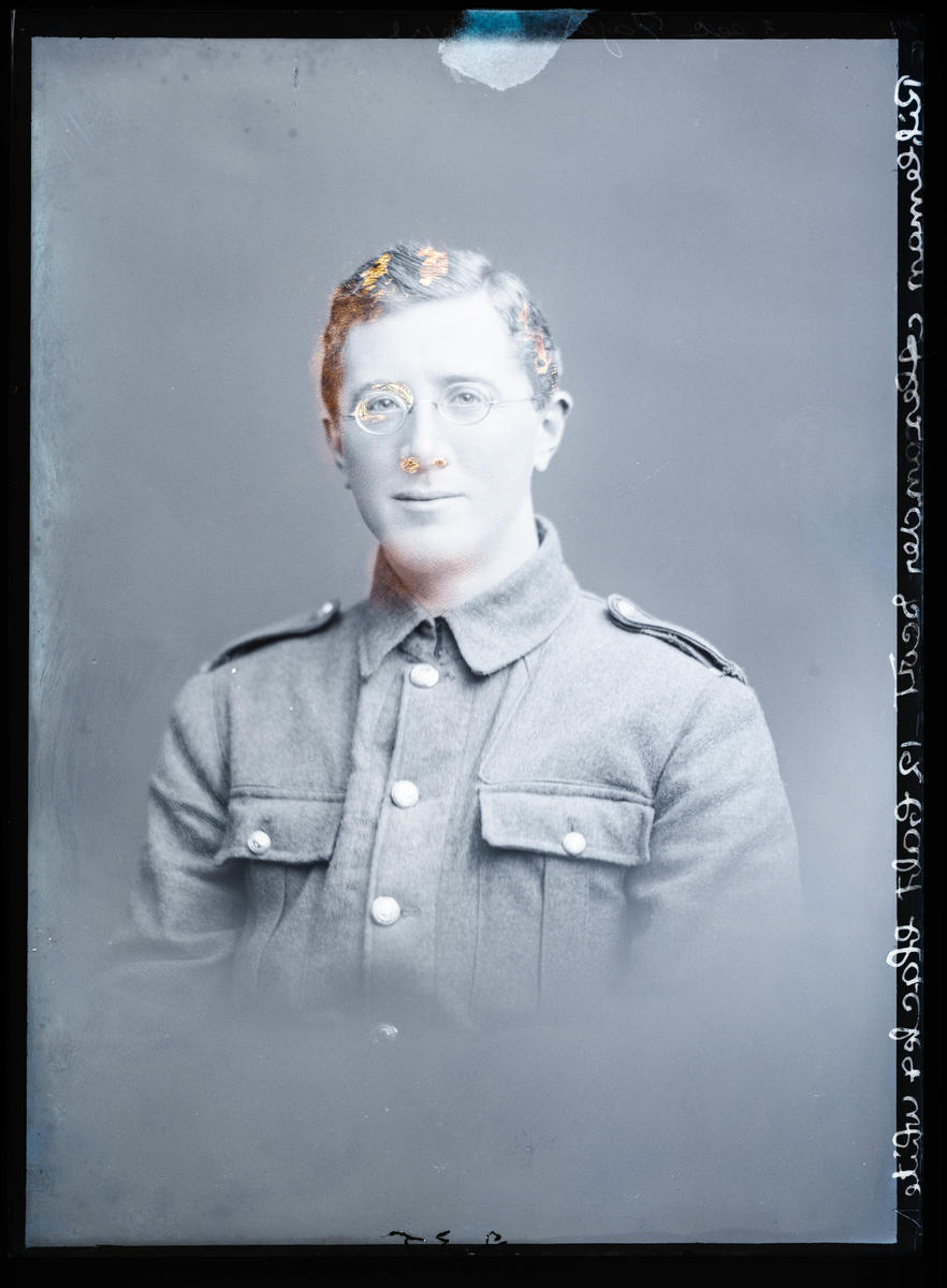 Glass Plate Negative: Rifleman Alexander Scott - Canterbury Museum