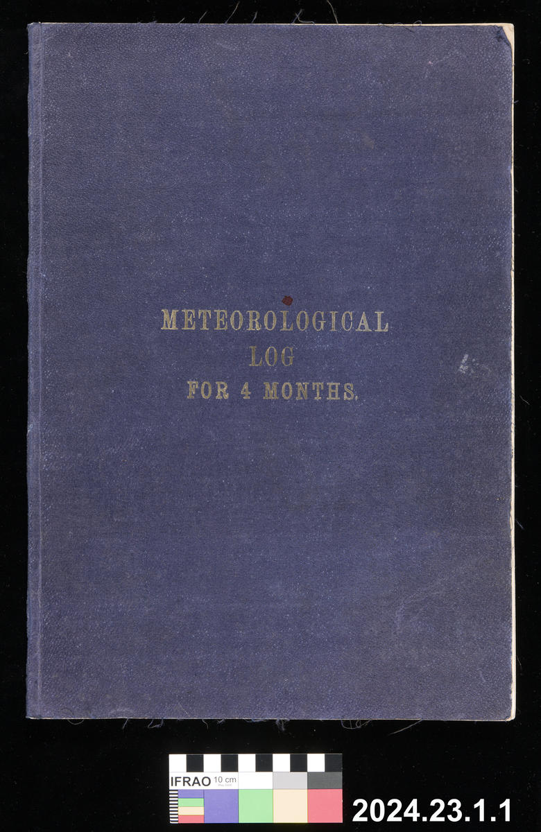 Book: Meteorological log SY Aurora 1916-17 with barographs ...