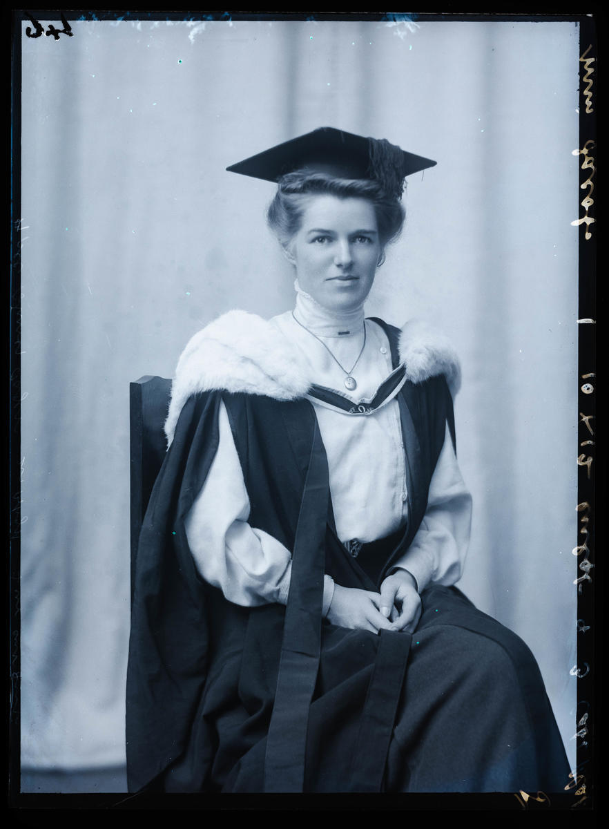 Glass Plate Negative: Miss Jacobs - Canterbury Museum