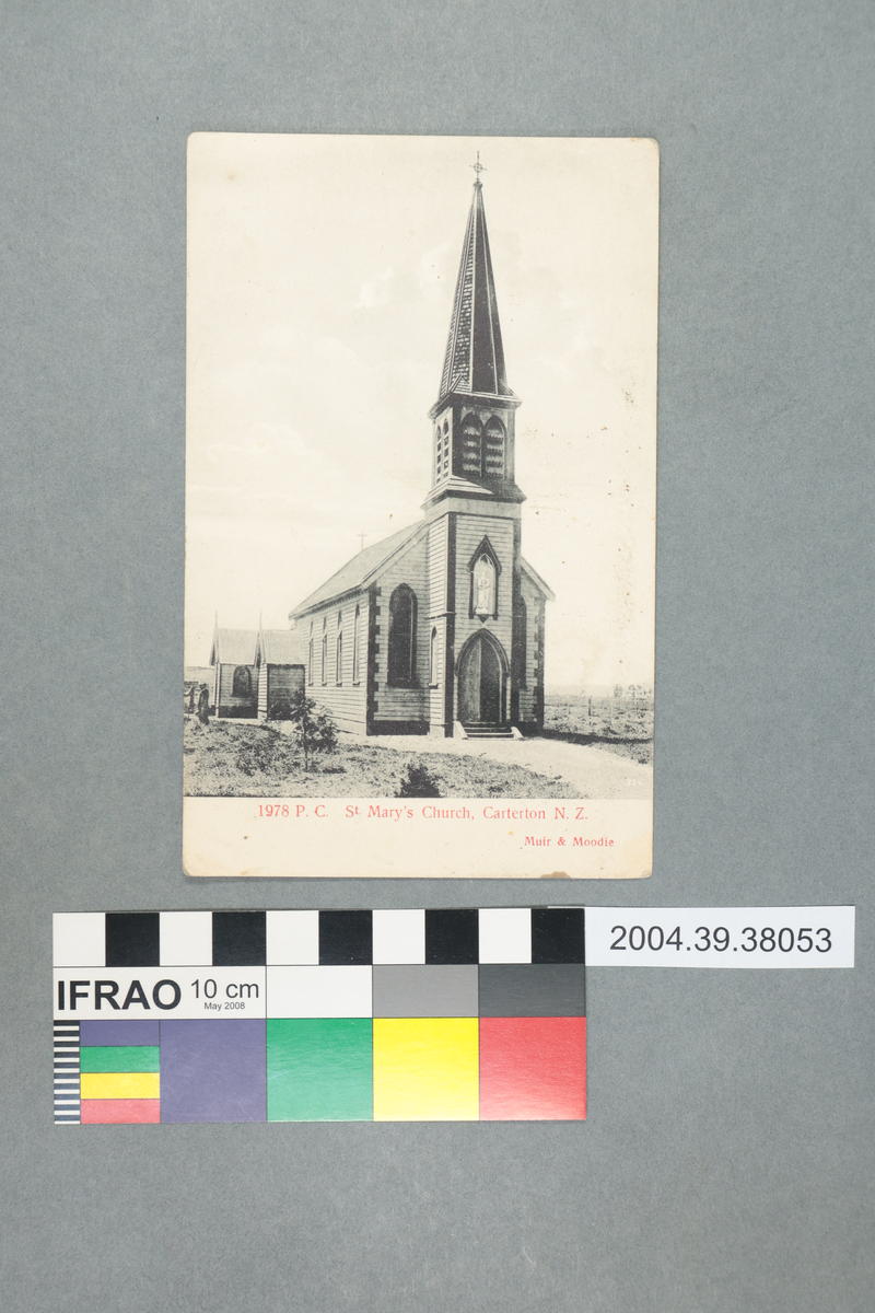 Postcard: St Mary's Church, Carterton, NZ - Canterbury Museum
