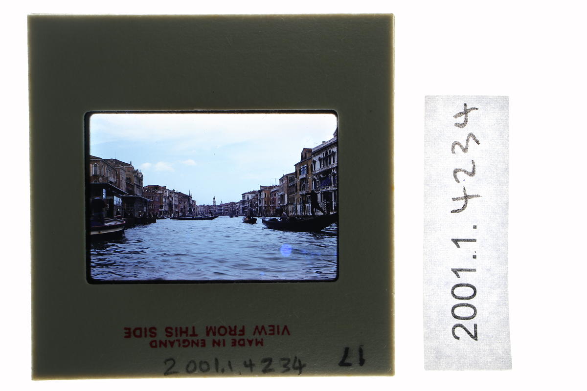 35mm slide: Boats on a body of water - Canterbury Museum