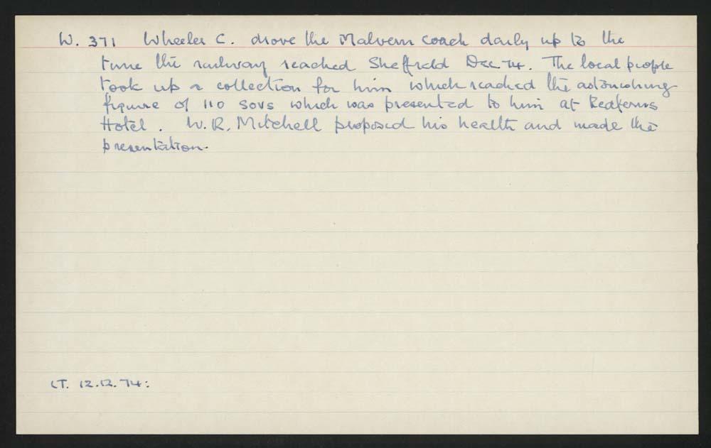 Macdonald Dictionary Record: C Wheeler - Canterbury Museum