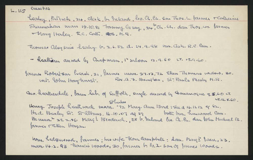 Macdonald Dictionary Record: Patrick Leahy, Thomas A Leahy, James Robertson Leask, George ...