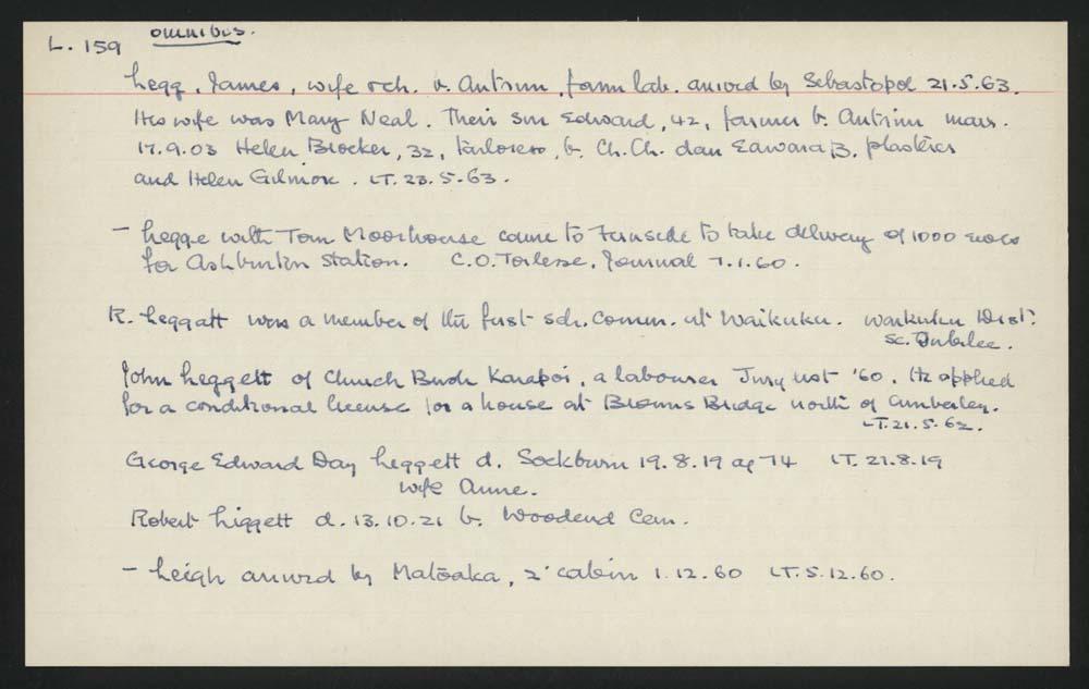 Macdonald Dictionary Record: James Legg, Legge, John Leggett, George Edward Day Leggett, Leigh ...