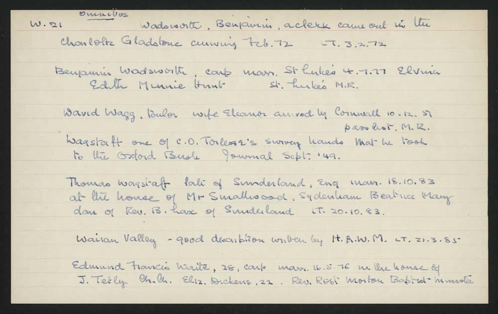 Macdonald Dictionary Record: Edwin Wadman, Benjamin Wadsworth, Benjamin ...