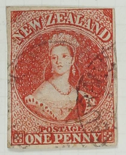 Stamp: New Zealand One Penny - Canterbury Museum