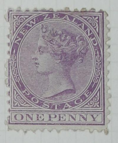 Stamp: New Zealand One Penny - Canterbury Museum