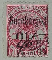 Stamp: Samoan Two and a Half Pence - Canterbury Museum