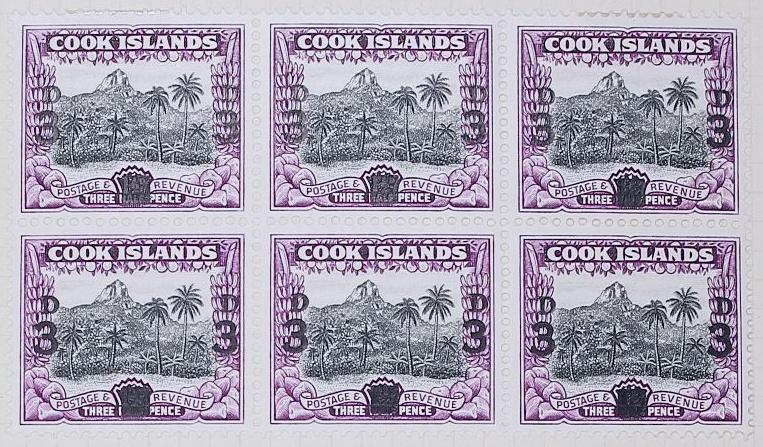Stamps: Cook Islands Three Pence - Canterbury Museum