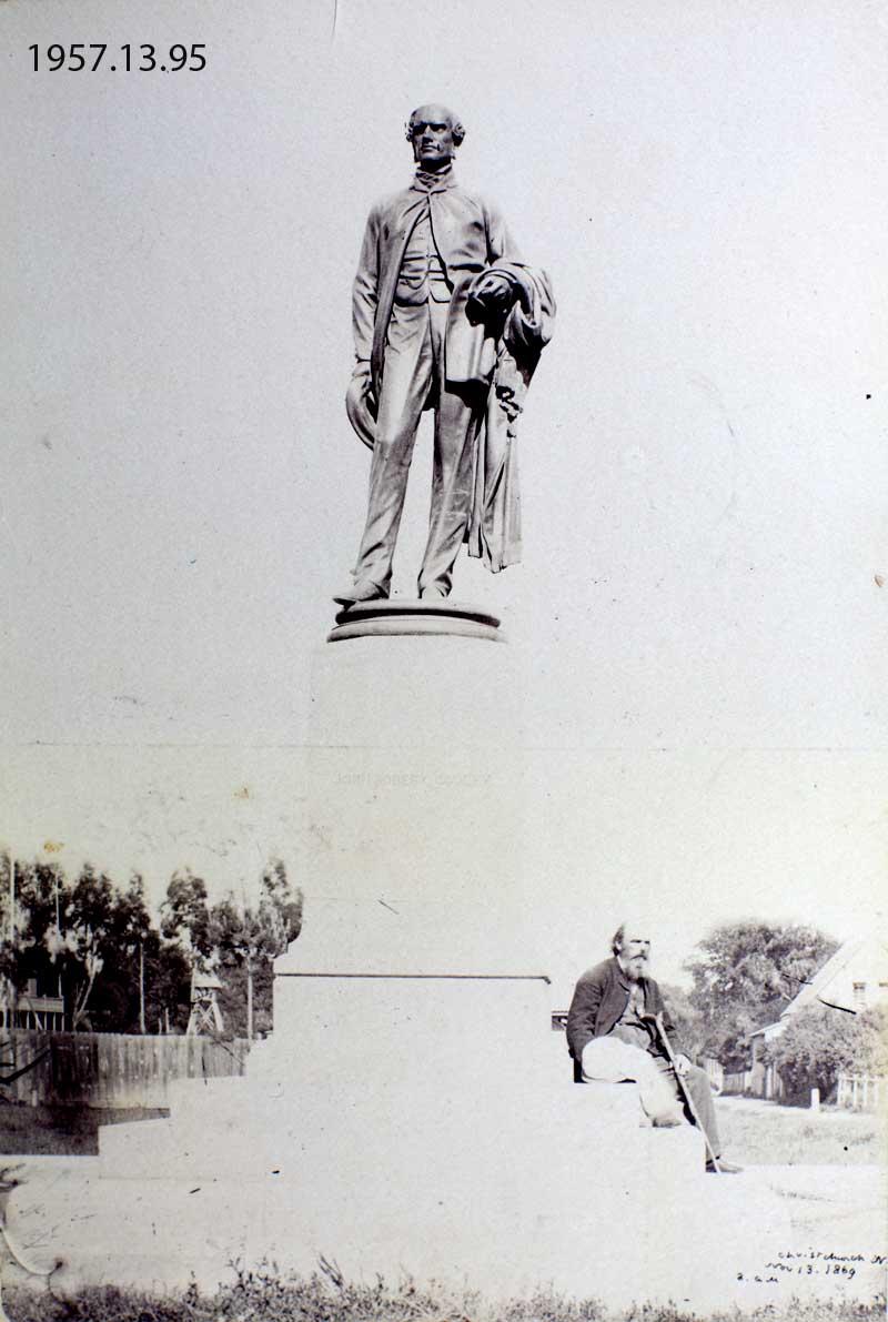 Photograph: Godley Statue, Christchurch - Canterbury Museum