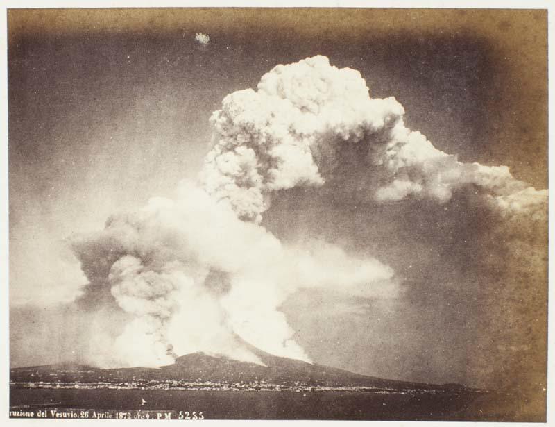 Photograph: Mount Vesuvius, Naples Italy, 26 April 1872 - Canterbury Museum